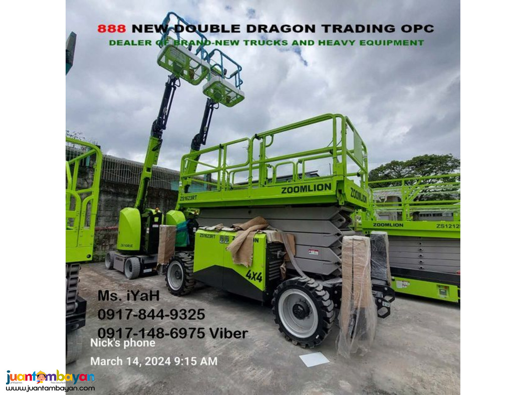 ZOOMLION ZS1623RT SCISSOR MANLIFT 4X4 18 METERS