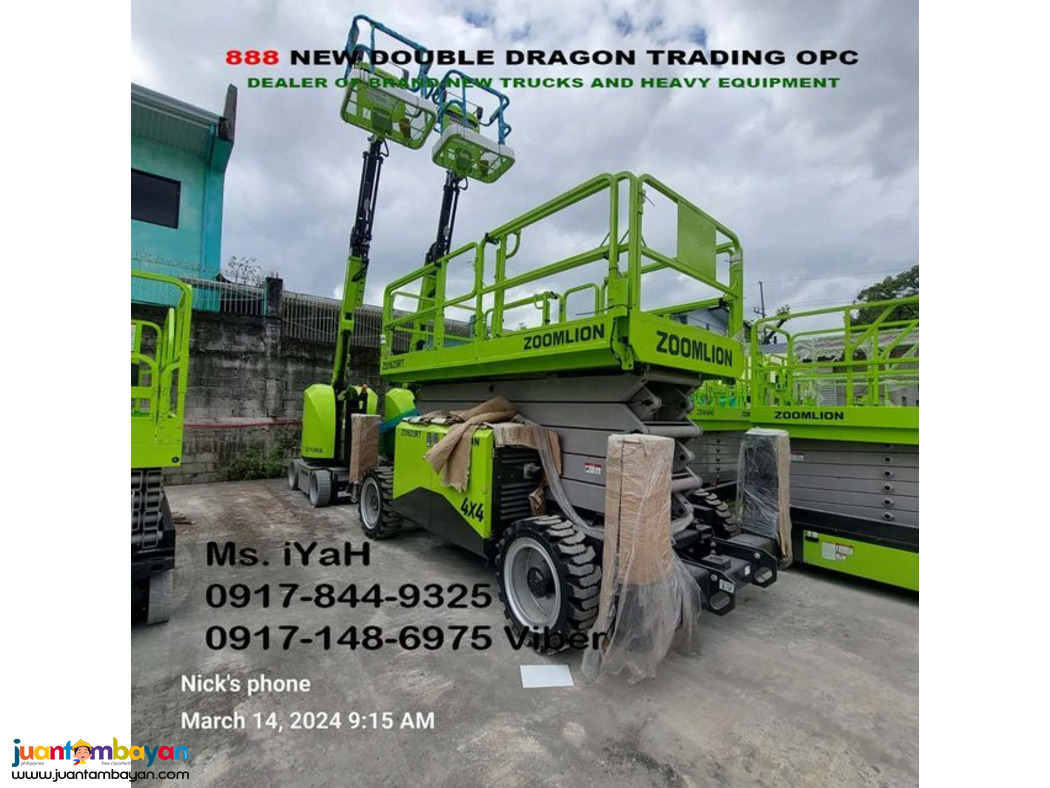 ZOOMLION ZS1623RT SCISSOR MANLIFT 4X4 18 METERS