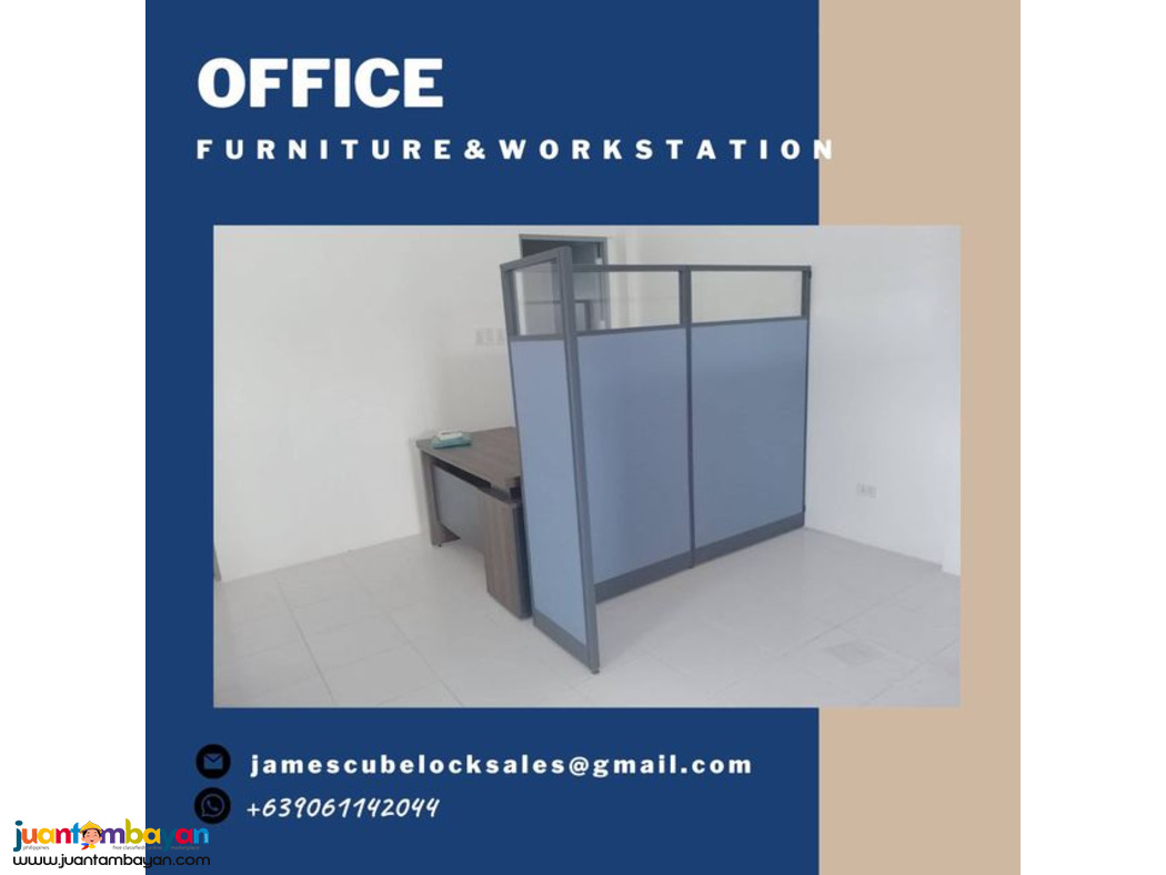 Customize Office cubicle Fabric With Glass