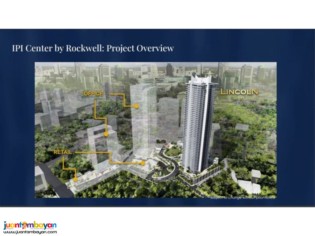 IPI Center LINCOLN TOWER preselling condo unit by ROCKWELL