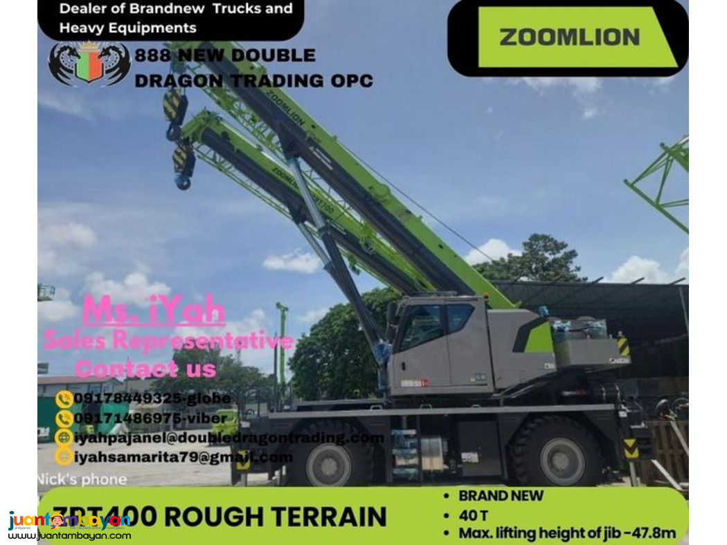 Zoomlion_ Zrt400 Rough Terrain 40T_