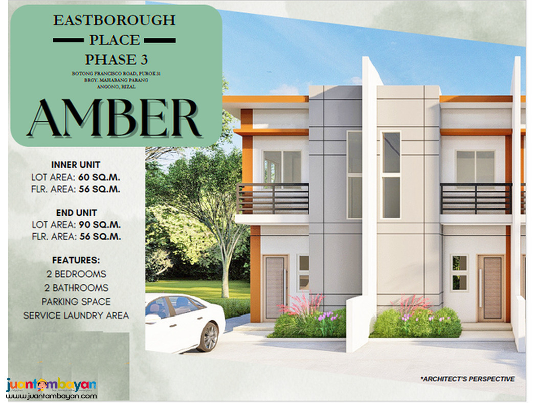 PRE SELLING HOUSE AND LOT FOR SALE IN EASTBOROUGH PLACE 3 ANGONO RIZAL