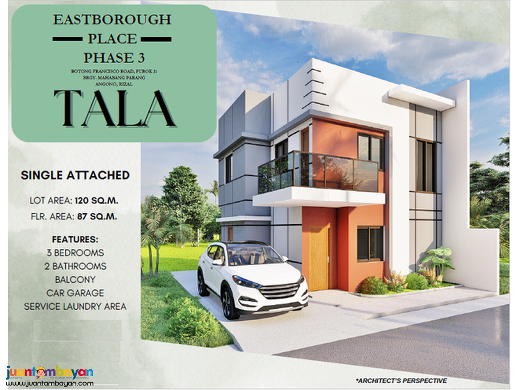 PRE SELLING HOUSE AND LOT FOR SALE IN EASTBOROUGH PLACE 3 ANGONO RIZAL