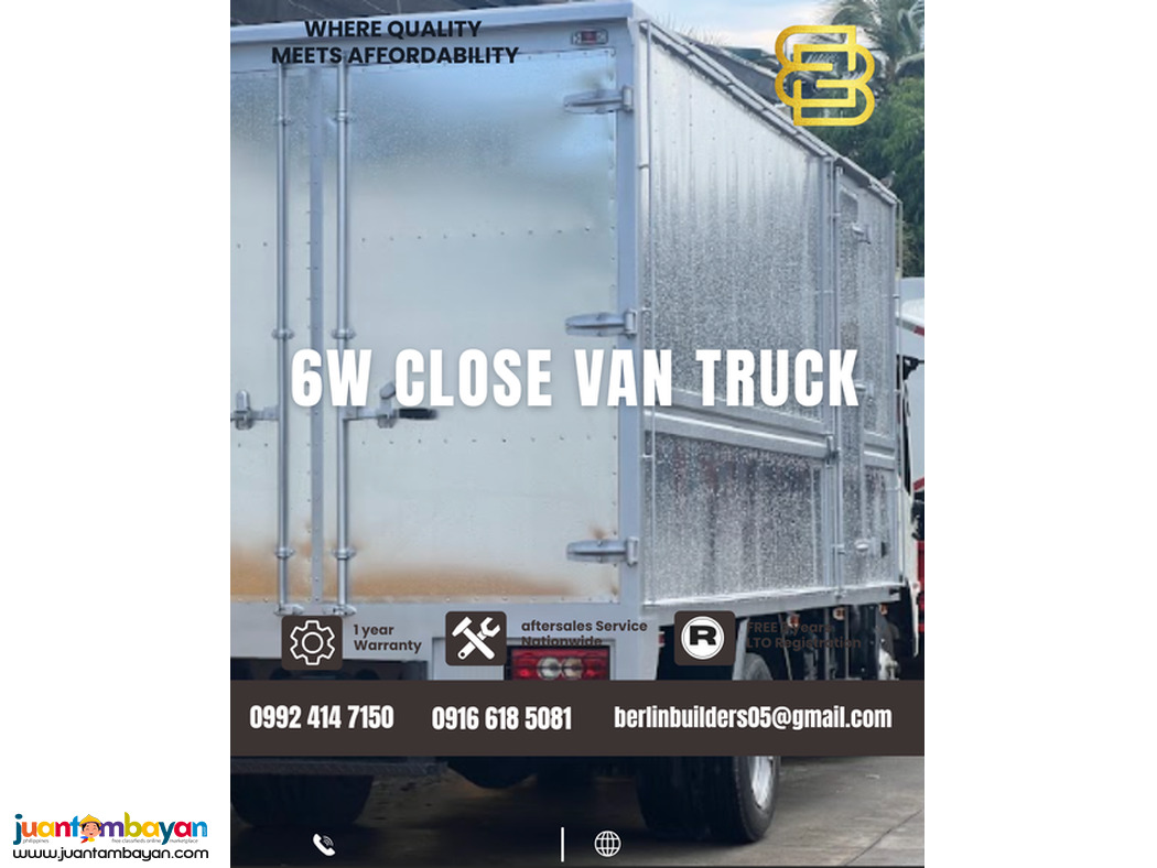 6-wheeler closed van 14ft