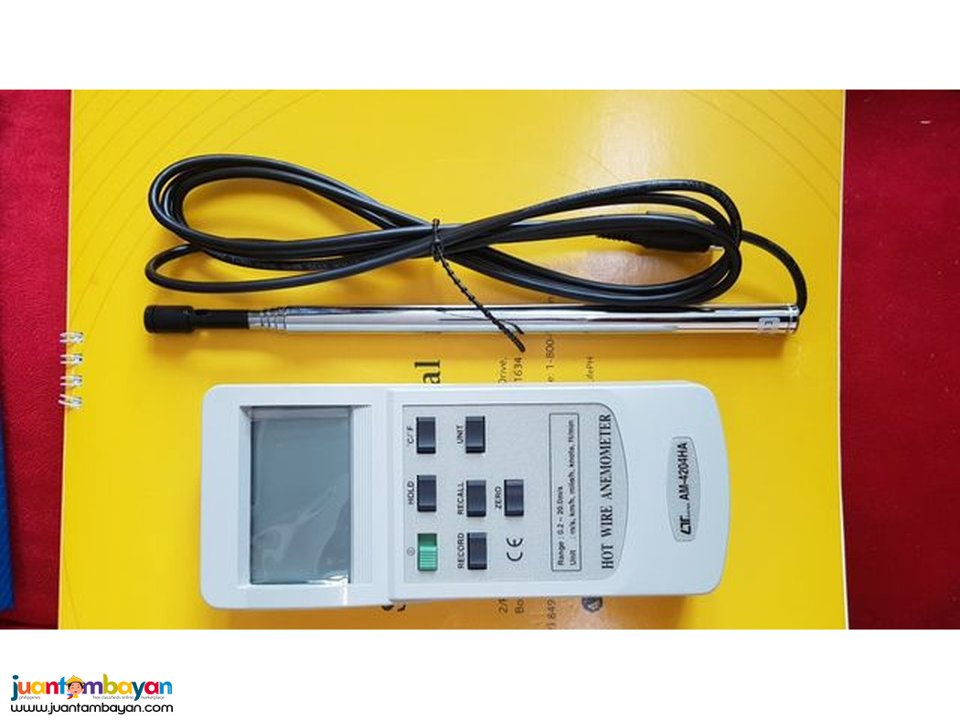 aM-4204HA Hot Wire Anemometer, ThermoAnemometer, Thermo-Anemometer