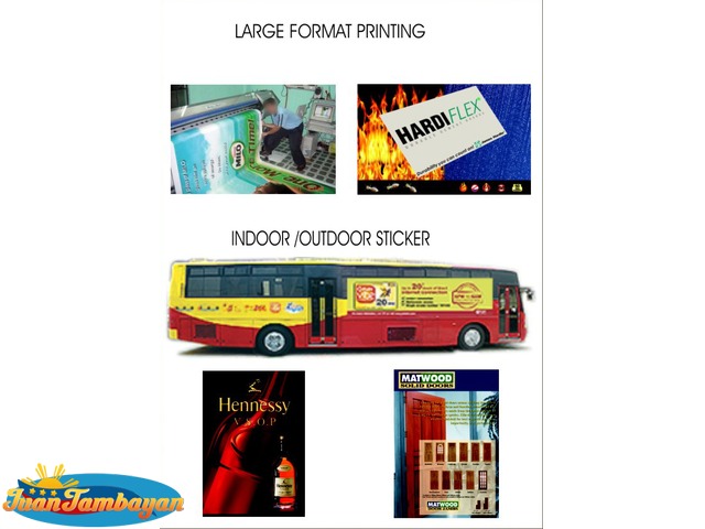 Large Format Computer Digital Tarp Sticker Sintra Acrylic Printing