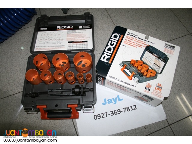 RIDGID 13 pc. Bi-Metal Hole Saw Set Cobalt Industrial Grade Steel