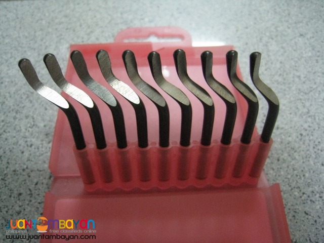 SHAVIV E100 High-Speed Steel Deburring Blades (1 pack - 10 pieces)